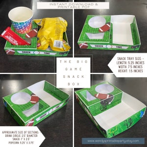 Ultimate the Big Game / Football Snack Bundle, Game Day (printable by ...