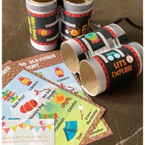 PDF Templates Personalized Camping Scavenger Hunt With Matching ...
