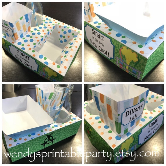 PDF template Experimental Food/Science Party Food Lunch Box with Food ...