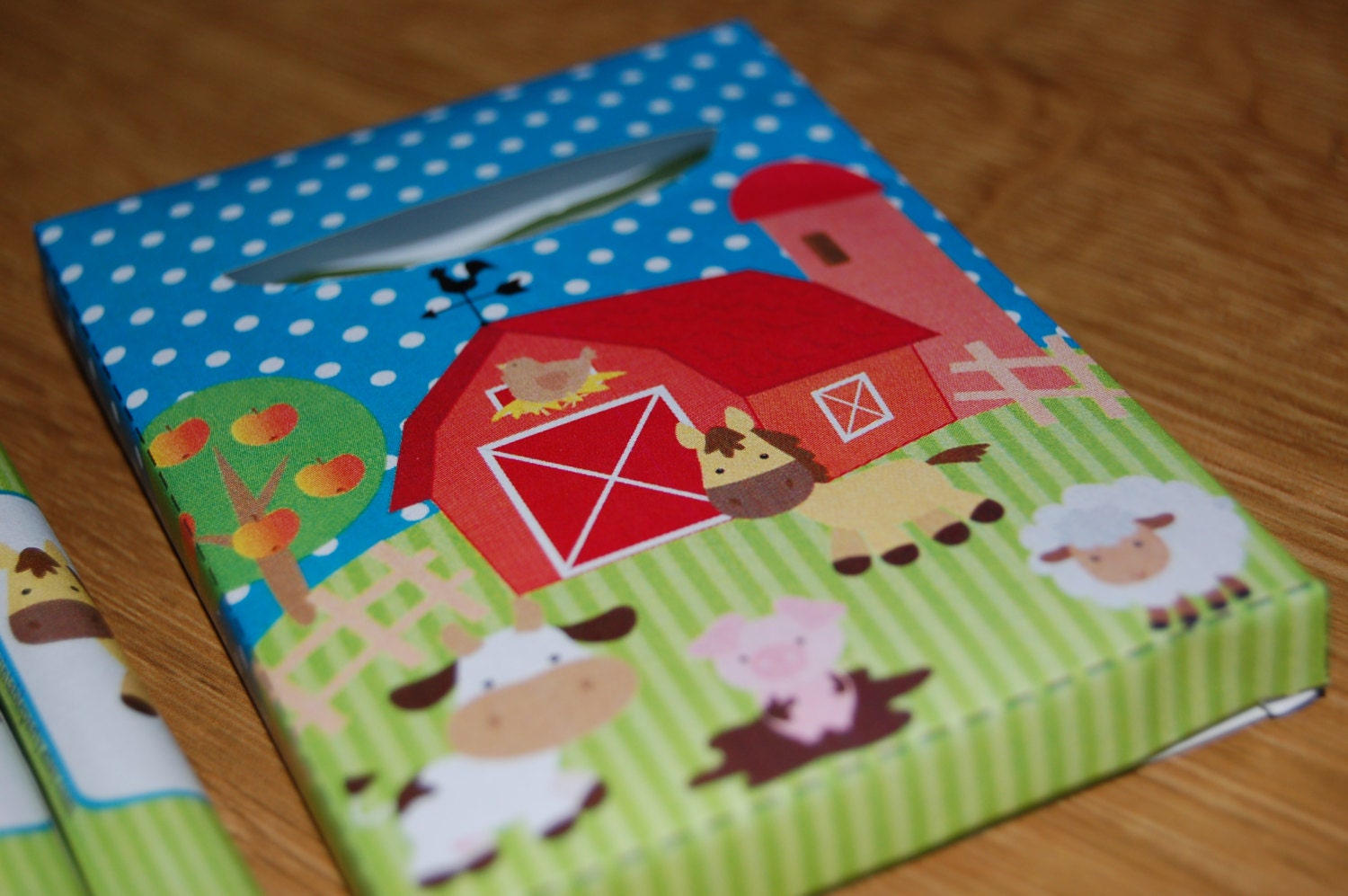 PDF Template Personalized Cute Barn / Farm Animal Theme Crayon Box ...