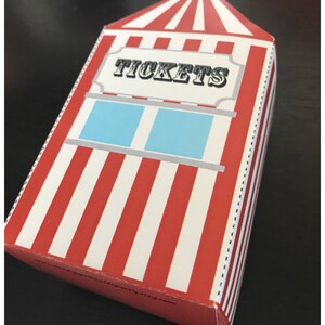 Instant Download PDF Template Ticket Office Treat Box / Favor, DIY ...