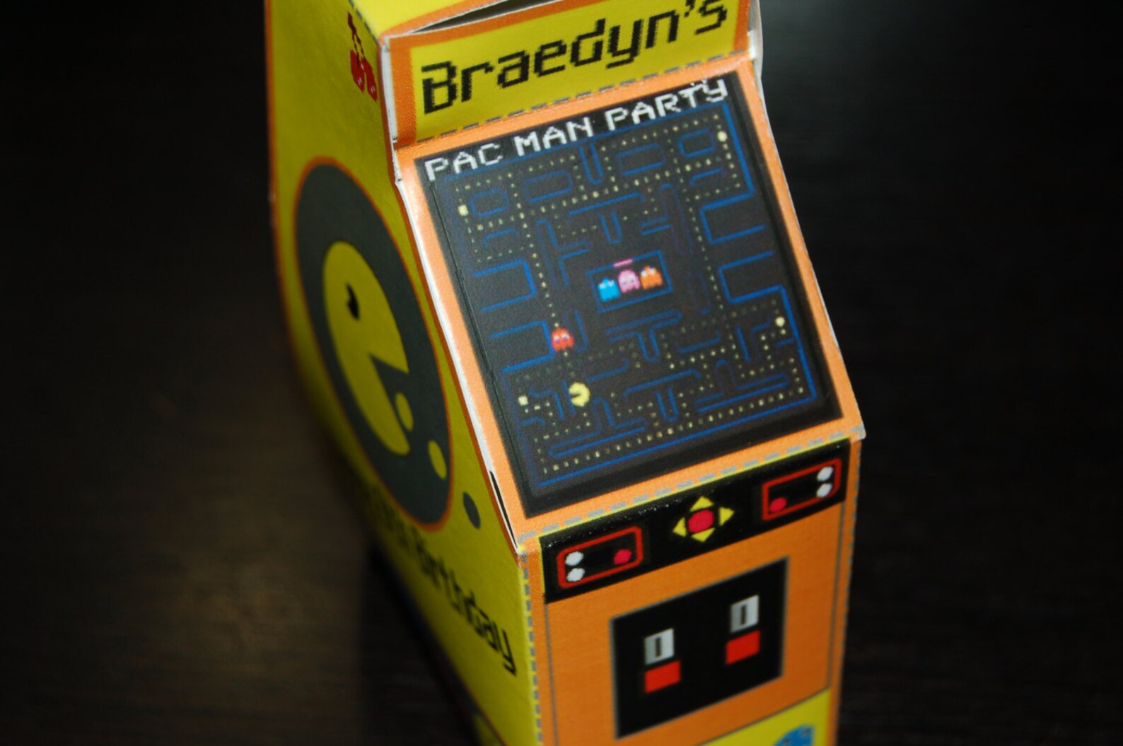 PDF Template Retro Inspired Arcade Machine Party Favor Box | Etsy