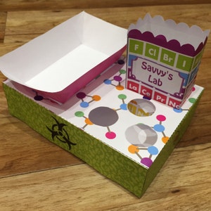 PDF Template Experimental Food/science Themed Party Food Lunch Box With ...