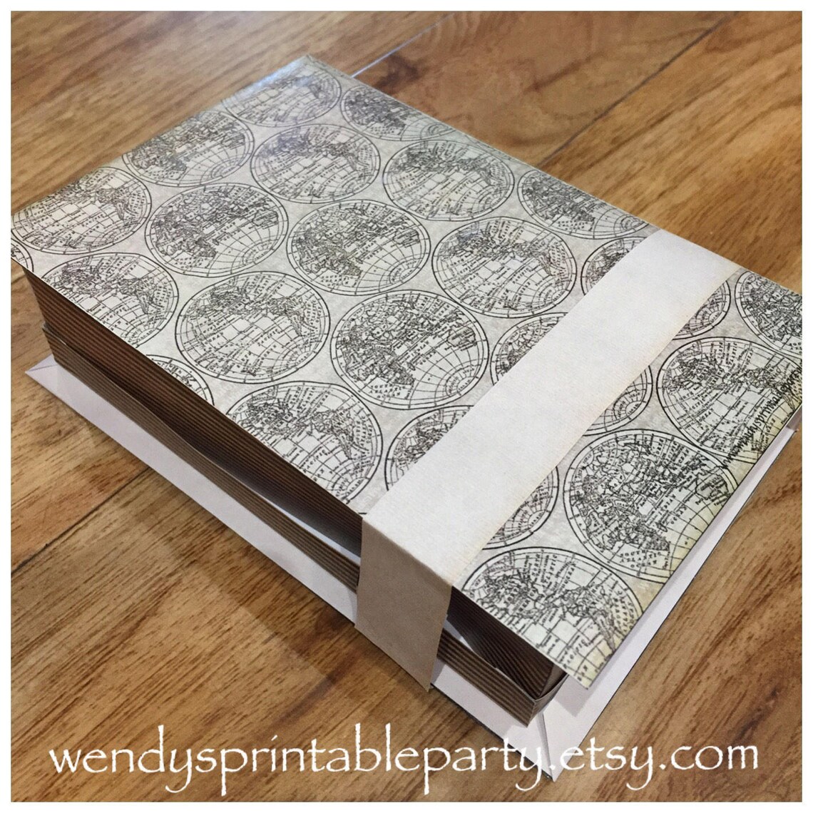 PDF Template Personalised Vintage Maps / Travel Themed Book | Etsy