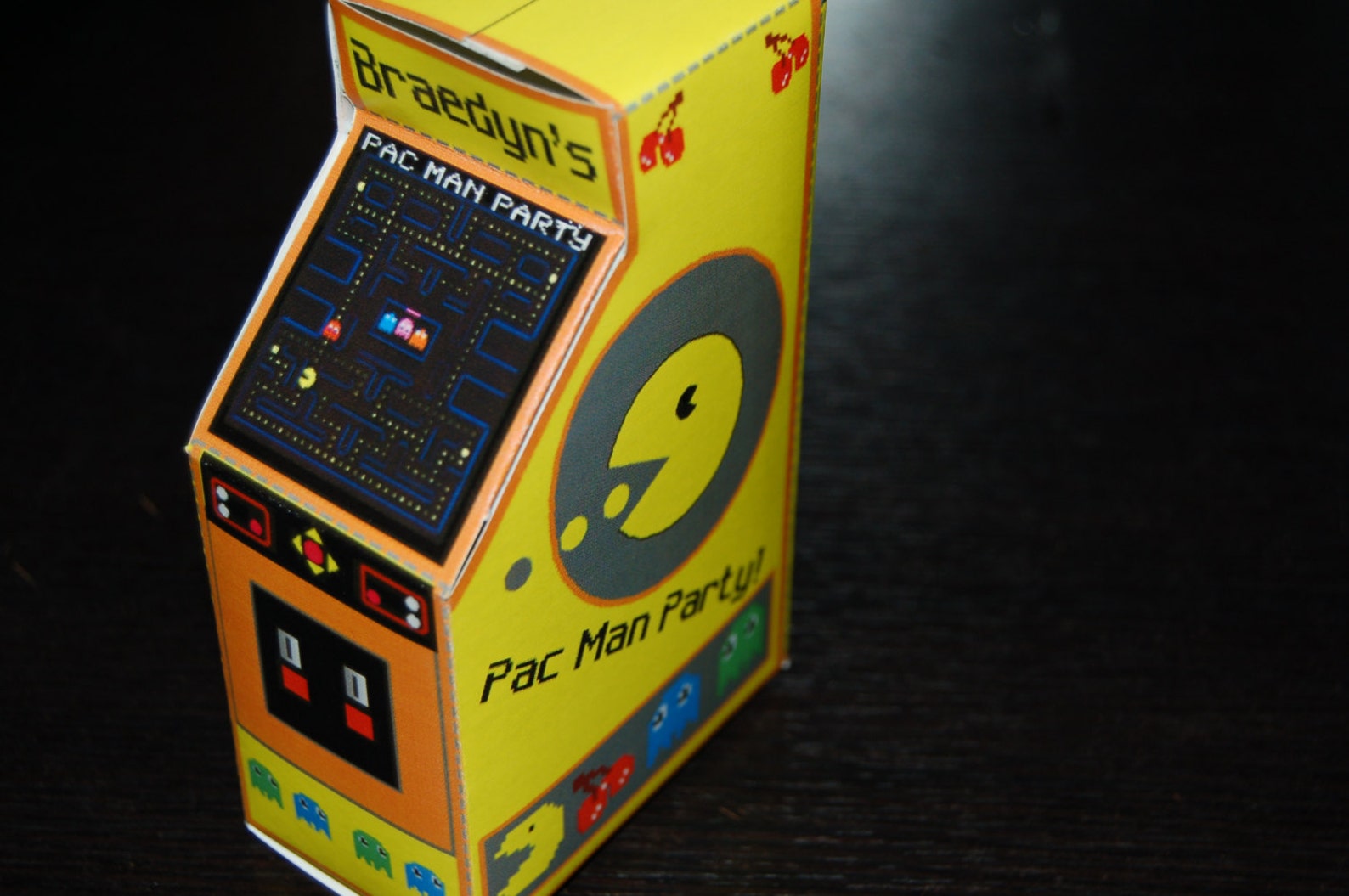 PDF Template Retro Inspired Arcade Machine Party Favor Box | Etsy