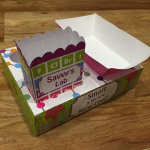 PDF Template Experimental Food/science Themed Party Food Lunch Box With ...