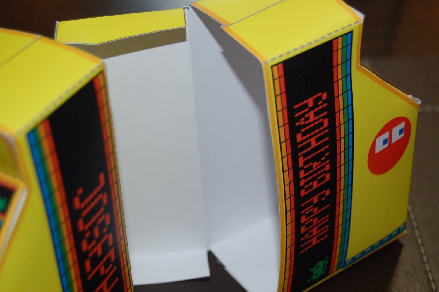 PDF Template Personalized Retro Arcade Machine Party Favor Box ...
