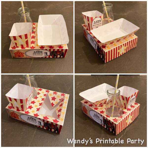 Printable Food Tray Template - Etsy