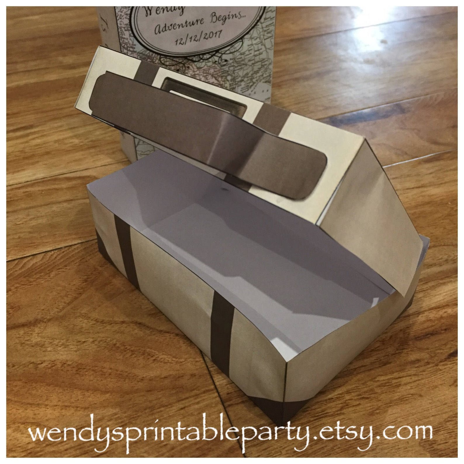 PDF Template Personalised Vintage Maps / Travel Themed - Etsy