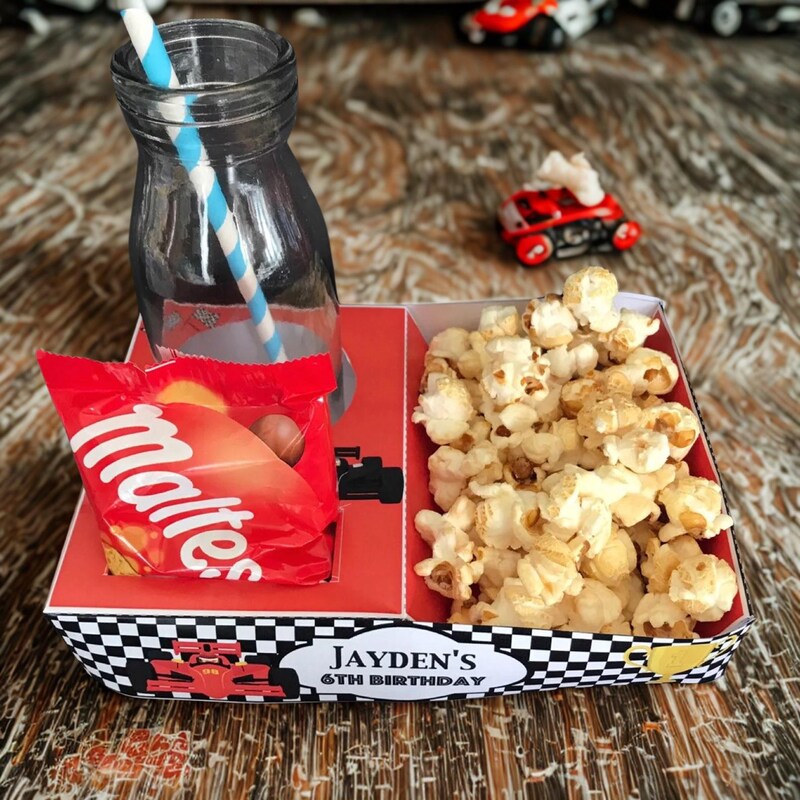 Race Car Snack Box - Etsy