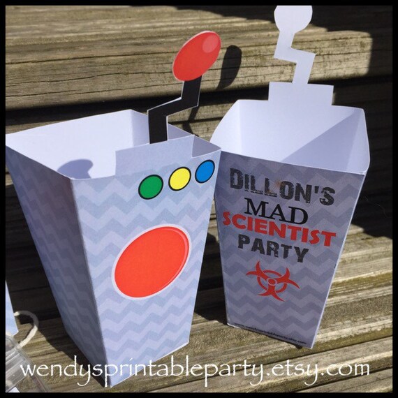 PDF template Personalized Remote Control Mini Popcorn Box /Science ...