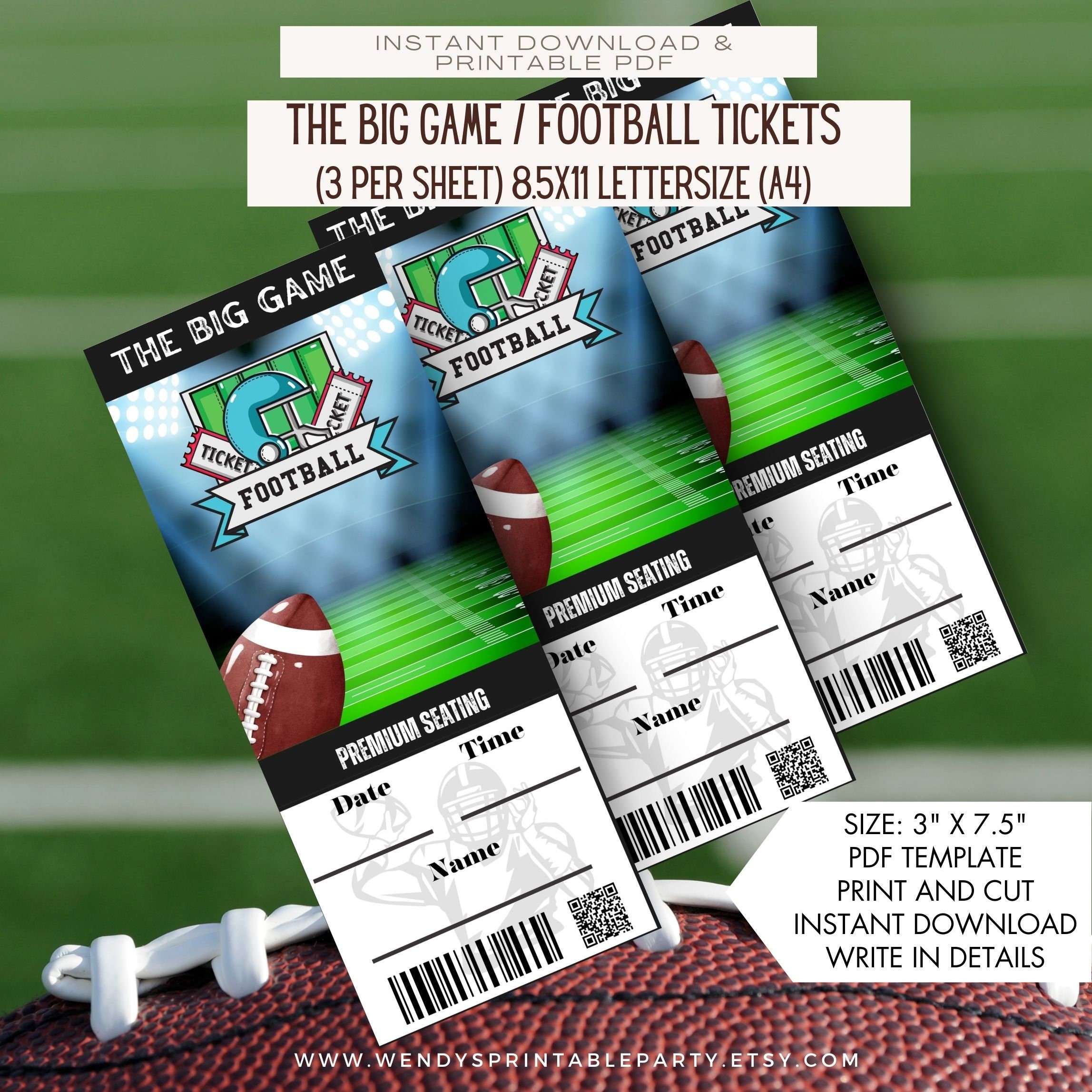 Ultimate the Big Game / Football Snack Bundle, Game Day (printable by ...