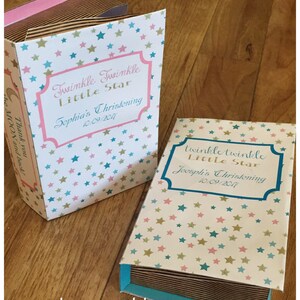 PDF Template Personalised Twinkle Twinkle Little Star Book Treat Box ...