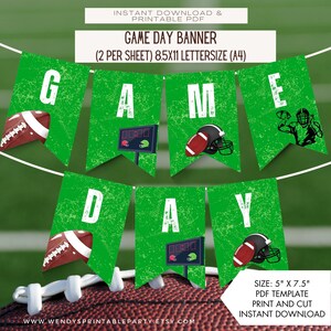 Ultimate the Big Game / Football Snack Bundle, Game Day (printable by ...