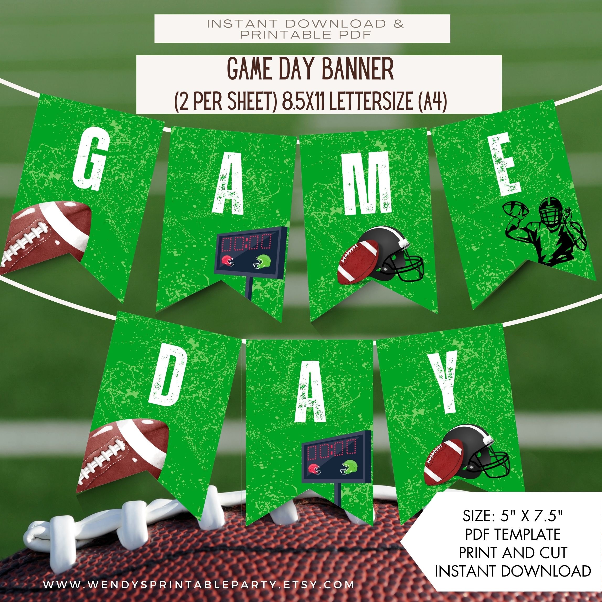Ultimate the Big Game / Football Snack Bundle, Game Day (printable by ...