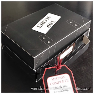 PDF Template Spy Mission /secret Agent Themed Suitcase With ...