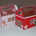Instant Download PDF Template Barn Themed Favor Box / Farm Animal Treat ...