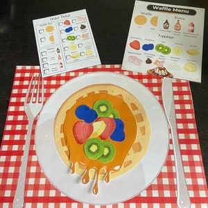 Create Your Own Waffle Set W/ Personalised Box, Menu - Dessert Shop ...