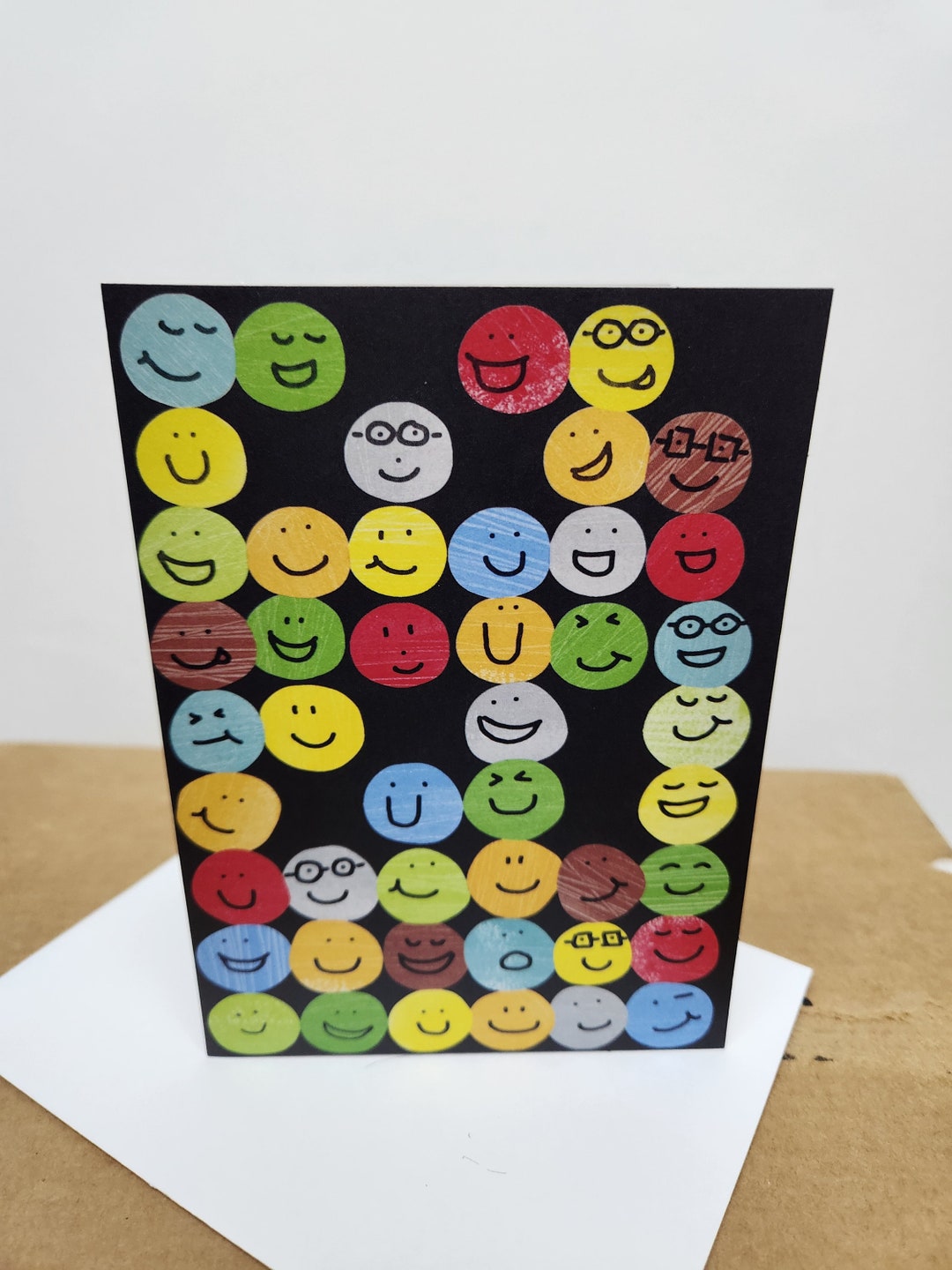 Blank Note Card Smiles - Etsy