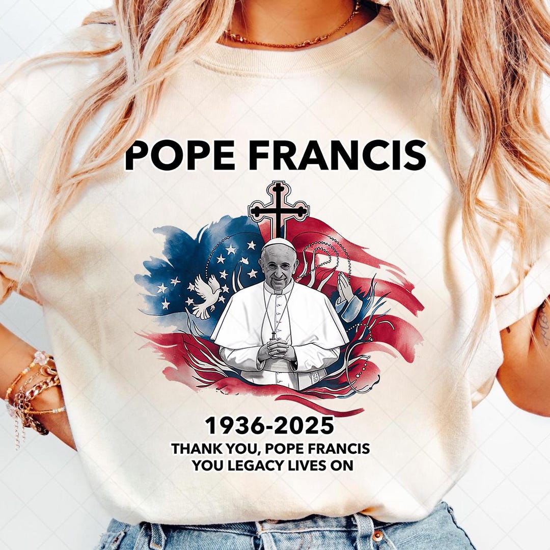 Thank You Pope Francis 1936-2025 Png, Pope Memorial Design, Pope ...