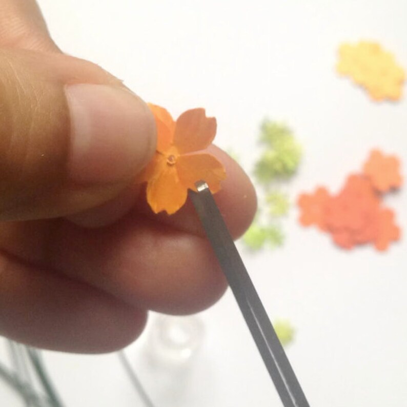 DIY Kit Miniature Poppy Paper Flower 1:12 Scale Free Video | Etsy