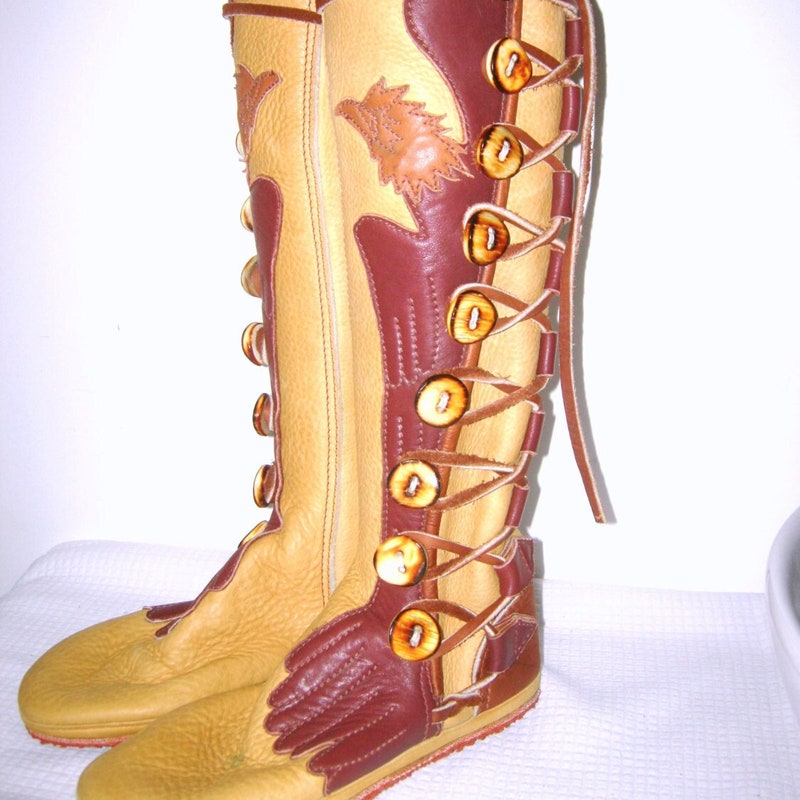 Moccasin Boots - Etsy