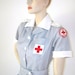 WWII Vintage 1940s 1950s AMERICAN RED Cross Uniform Volunteer Nurse ...
