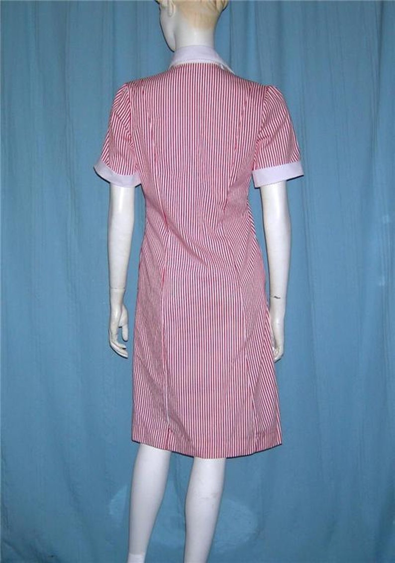 Vintage Candy Striper Bombshell Pinup VLV Striped Uniform Nurse Maid ...