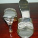 50s Vintage SPRINGOLATOR Mules Clear LUCITE RHINESTONE Bombshell Peep ...