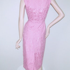 Vintage 1950s 1960s Pink Lace Hollywood Starlet Mod Hourglass Bombshell ...