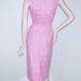 Vintage 1950s 1960s Pink Lace Hollywood Starlet Mod Hourglass Bombshell ...