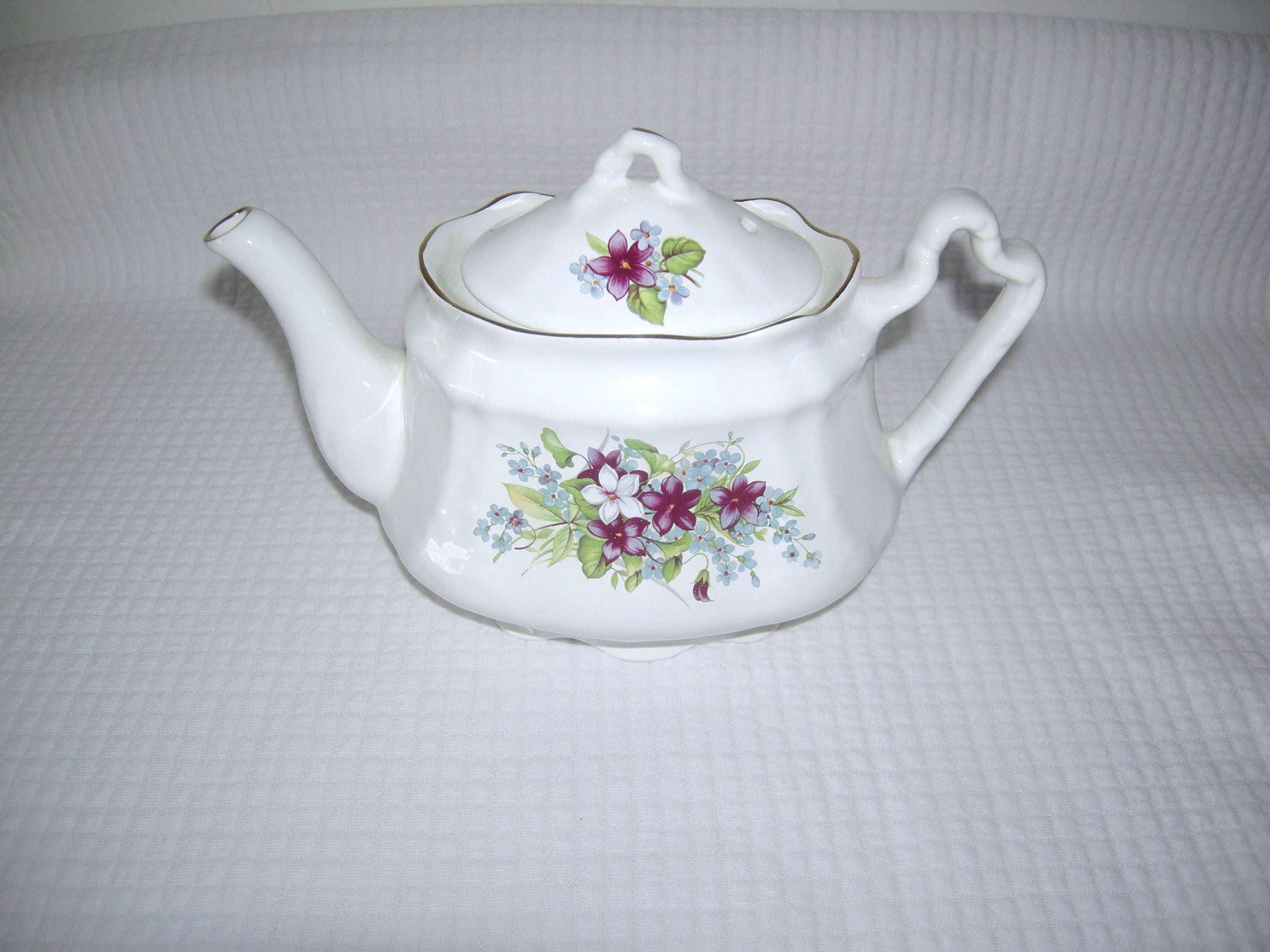 Vintage Arthur Wood and Sons Teapot/ Staffordshire England/ Violet ...