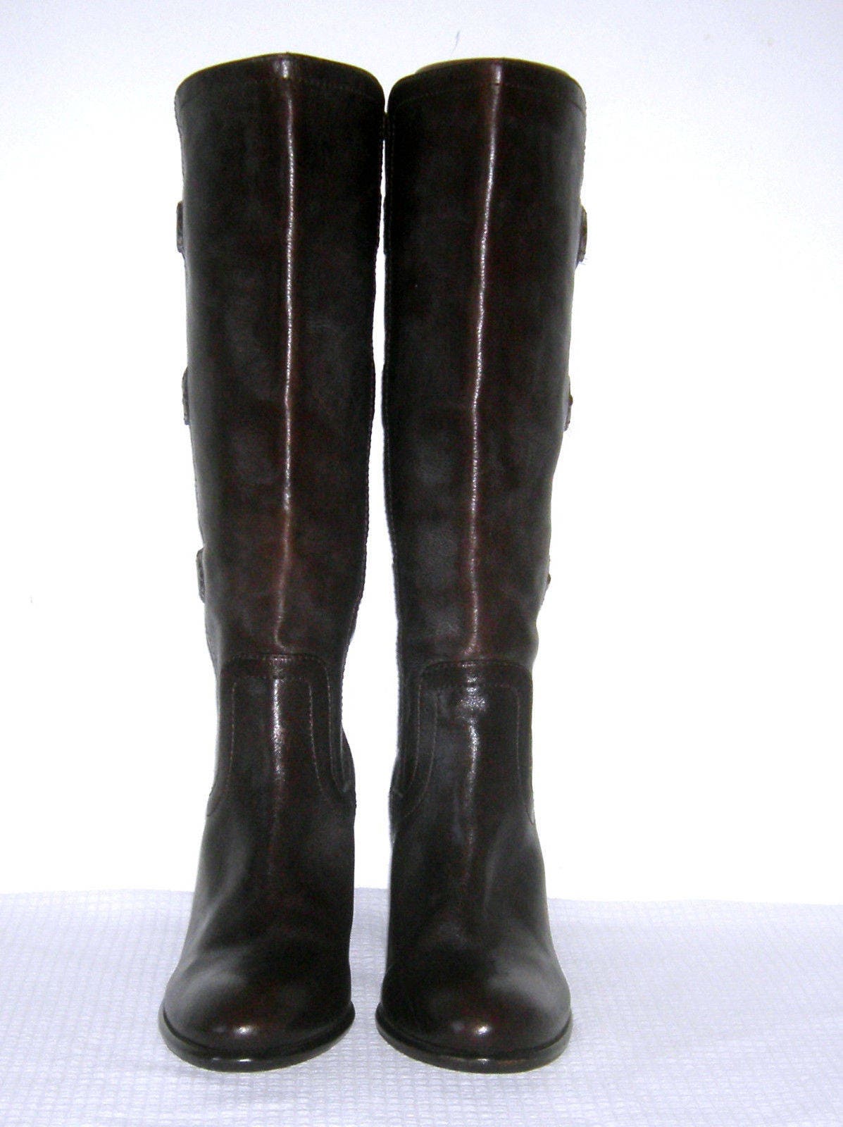 Vintage FRYE Boots/ Fiona/ 3 Strap Boots/ Patina Finsh/ Distressed ...