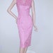 Vintage 1950s 1960s Pink Lace Hollywood Starlet Mod Hourglass Bombshell ...