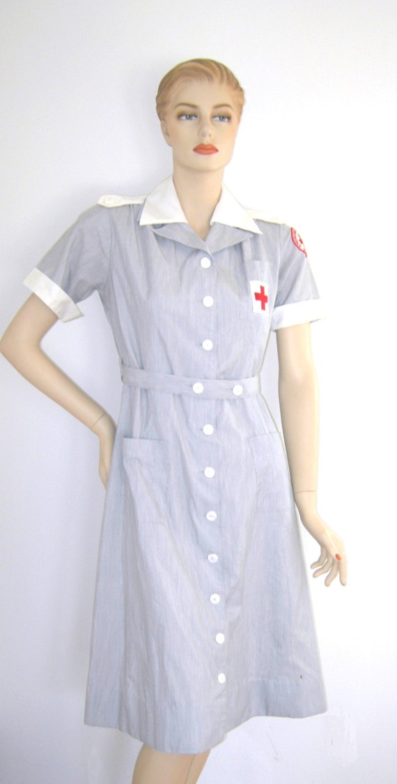 WWII Vintage 1940s 1950s AMERICAN RED Cross Uniform V… - Gem