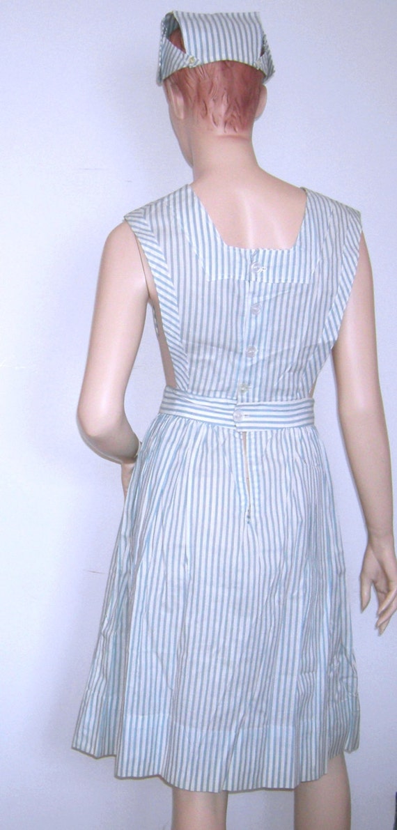 40s WWII Vintage RED CROSS Uniform Candy Striper Volu… - Gem