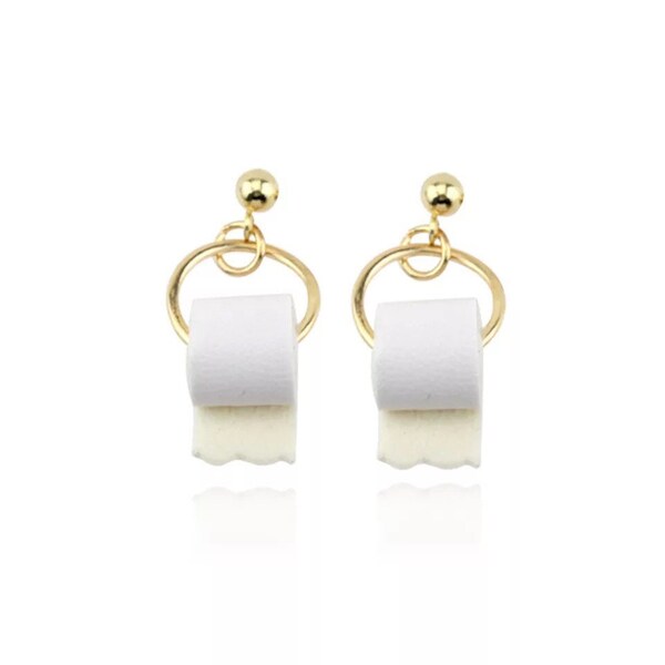 Toilet Paper Earring - Etsy