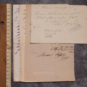 4 Antique Italian Documents 1800s (048) - Etsy