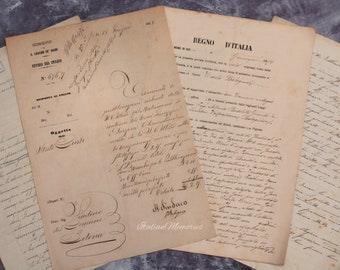 Old Italian Letters - Etsy