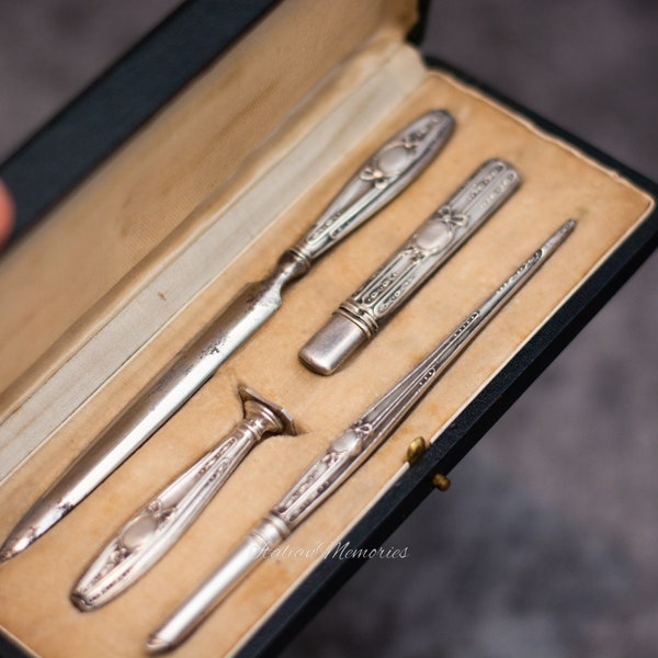 Antique Pen and Pencil Set - Etsy