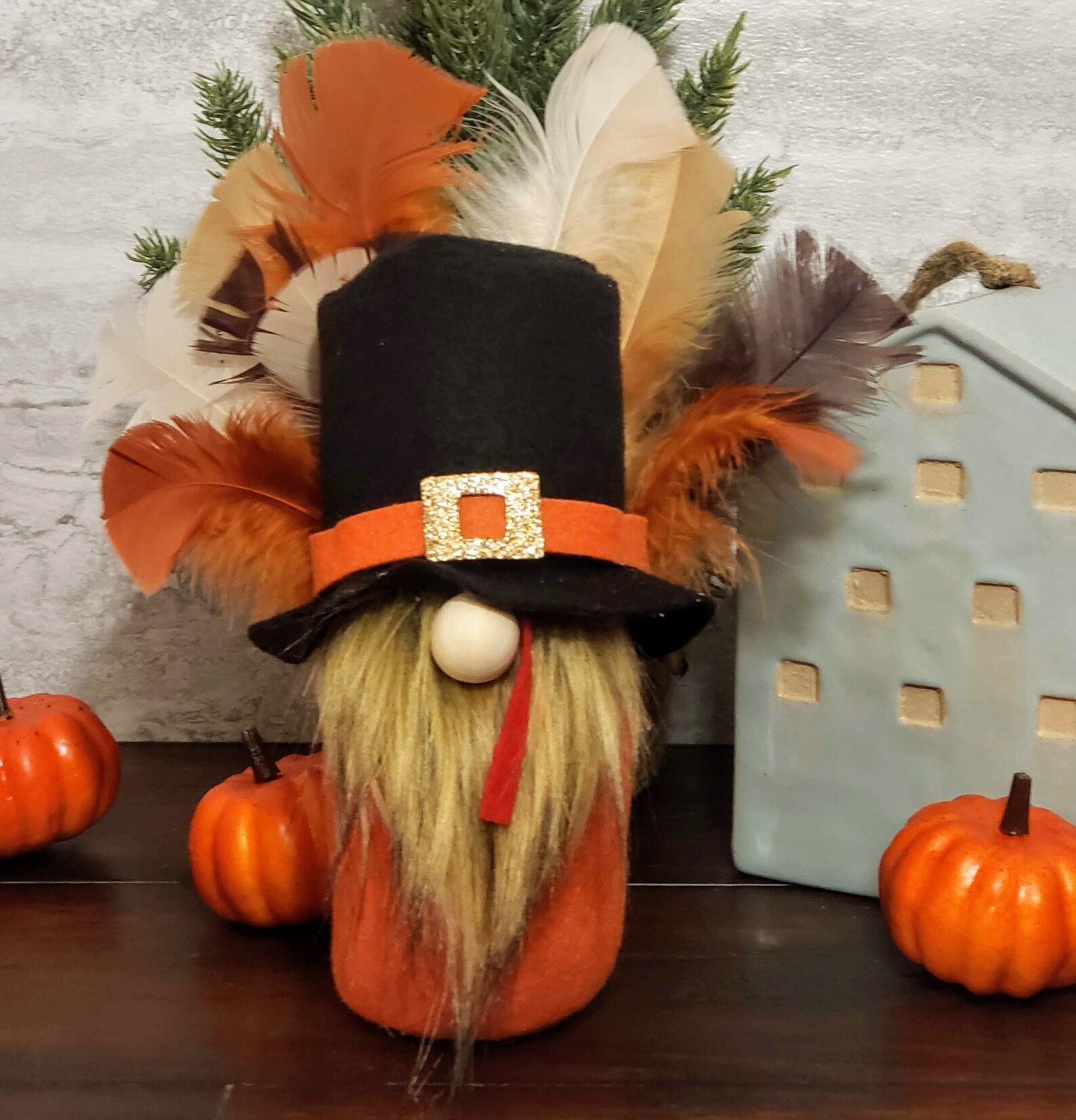 Thanksgiving Fall Harvest Gnome Pumpkin Gnome Turkey Tom - Etsy