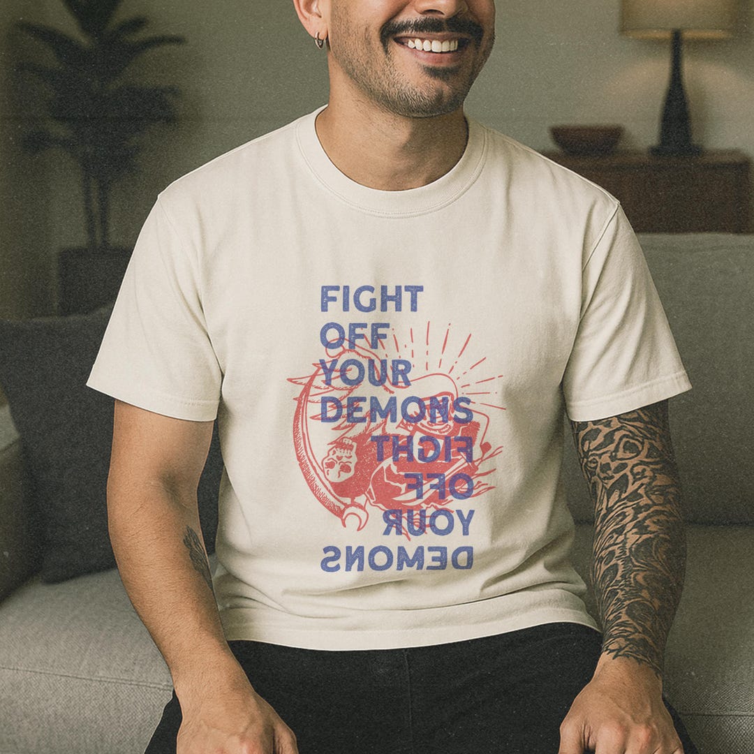 Fight off Your Demons - Unisex Comfort Colors 1717 - Etsy
