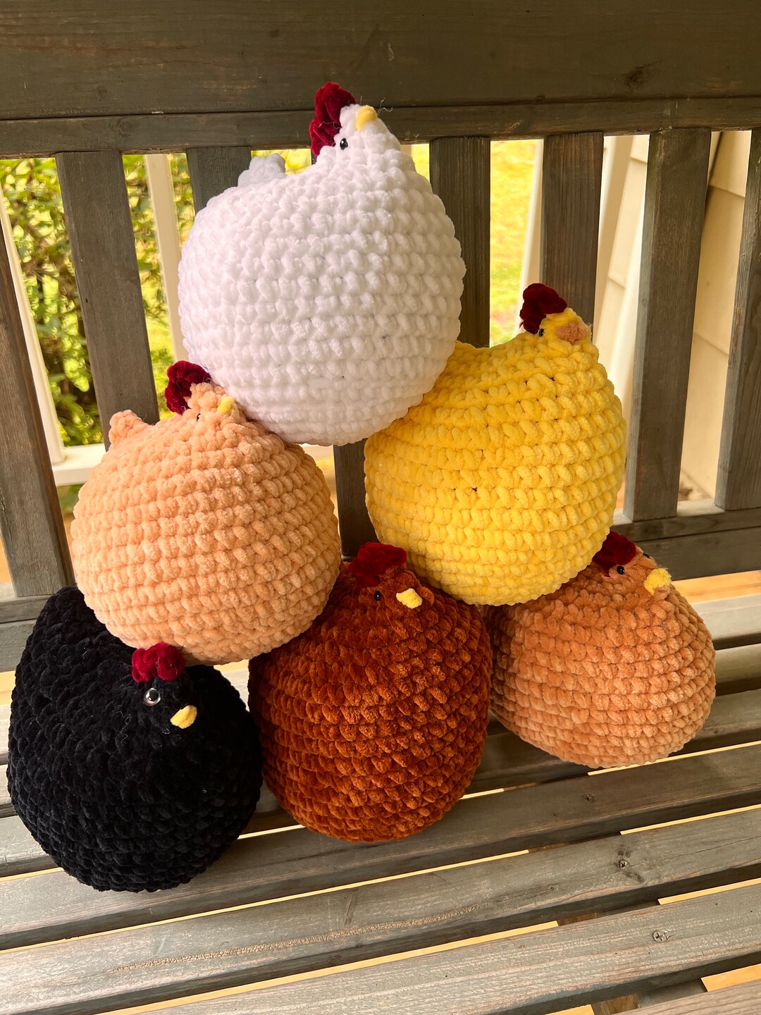 Handmade Crochet Chicken- Crochet Hen - Chicken Decor - Farmhouse - Etsy