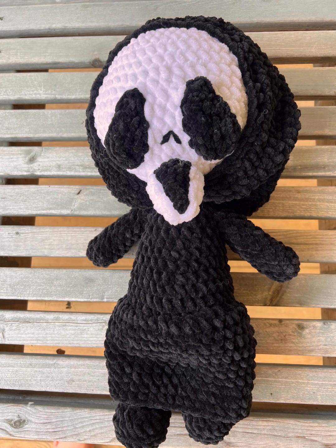Creepy Scream Character Ghost Face Slasher Masked Plush Crochet Slasher ...