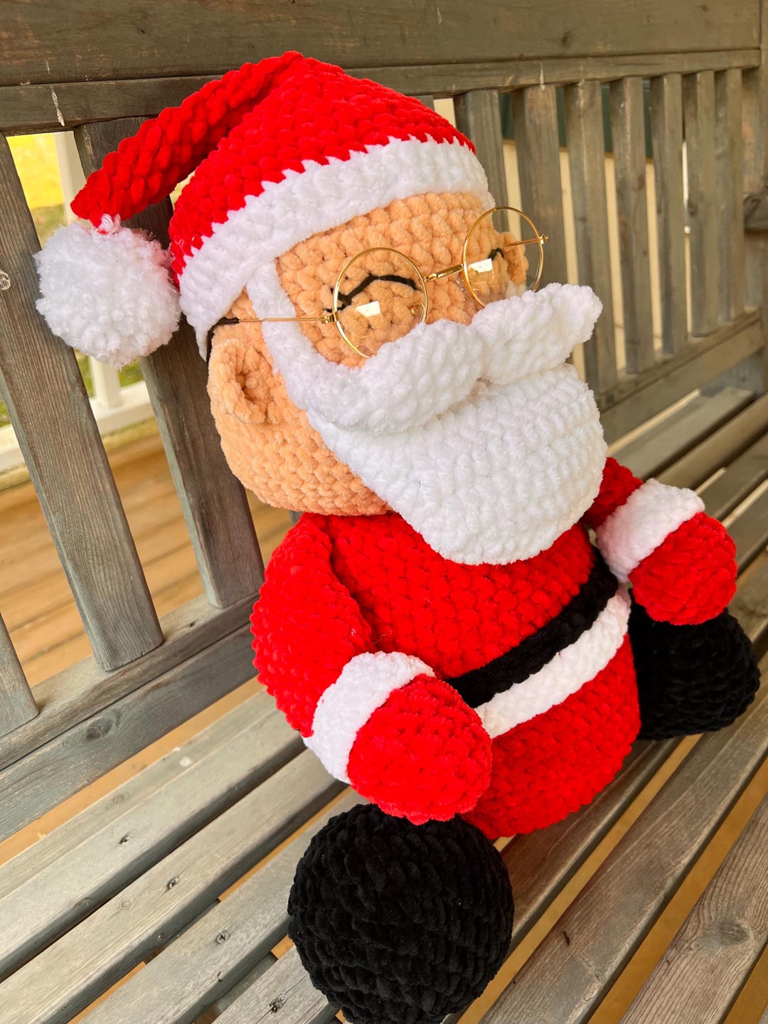Crochet Stuffed Santa, Huge Santa, Plushie, Stuffed Animal, Saint ...