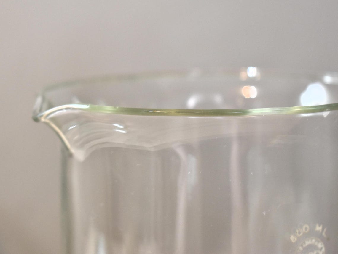 Retro Pyrex Science Beaker- Unique Flower Vase - Etsy