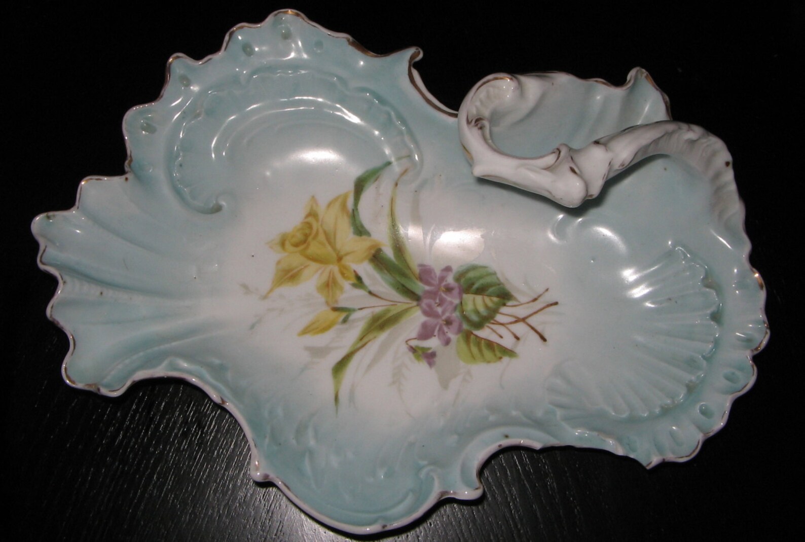Carl Tielsch Hutschenreuther Porcelain Daffodil Violet Dish - Etsy