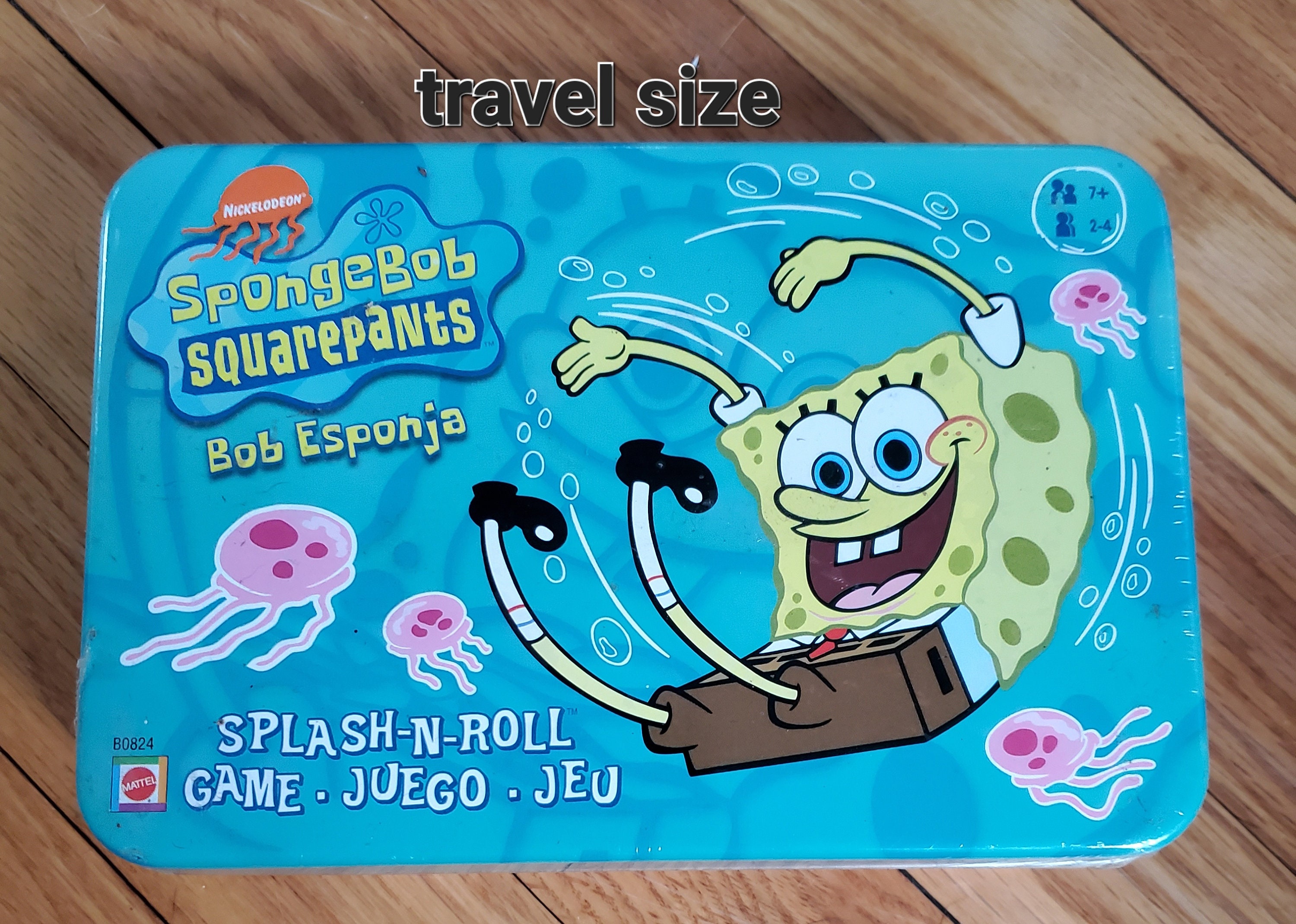 Newspongebob Splash N Roll Travelsizegameboard Spongebobsquarepants - Etsy