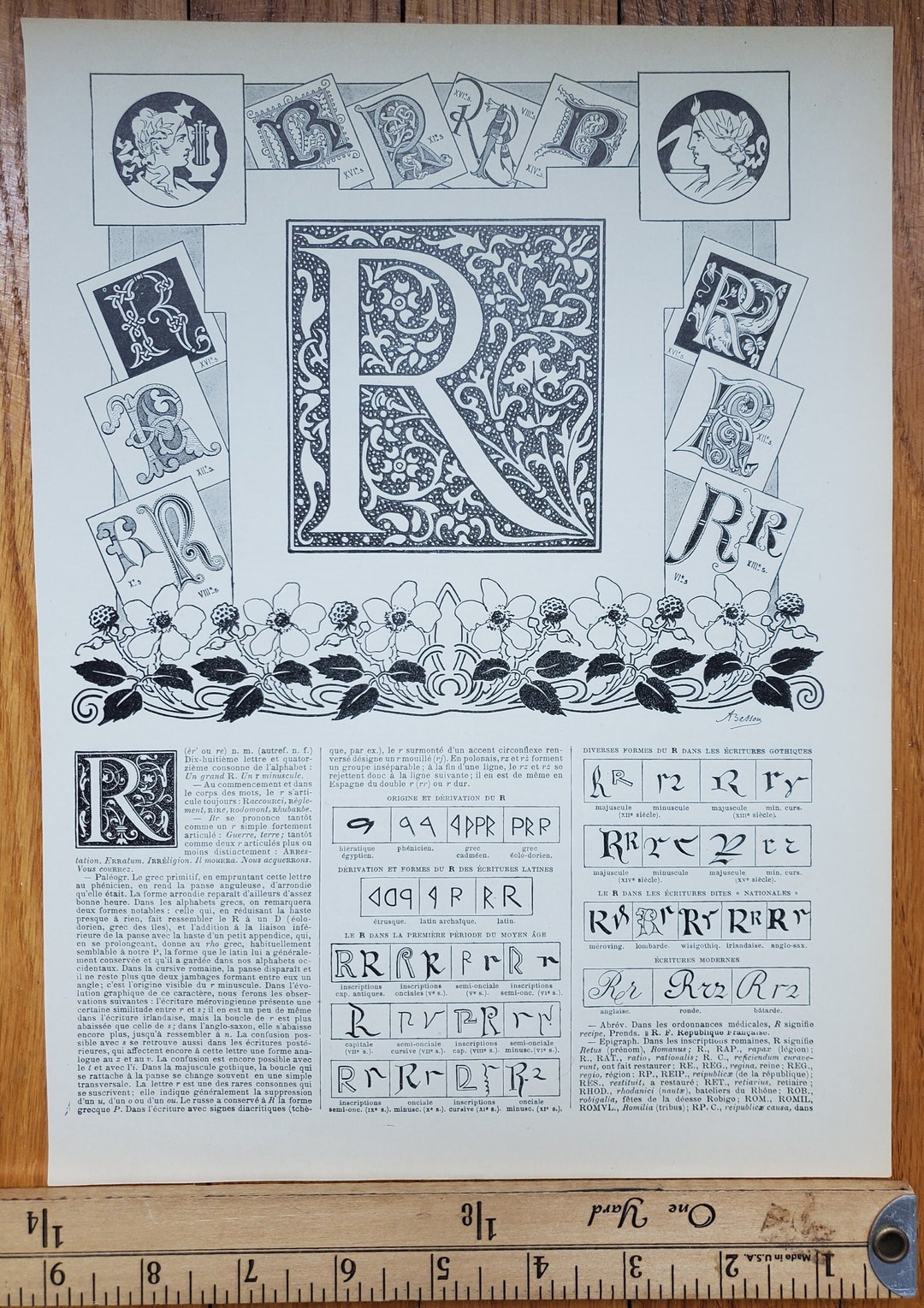 Originallithographalphabetletterr 1898or1906 ...