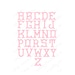 Pink Watercolor Monogram Initials Alphabet PNG Designs for Heat Press ...